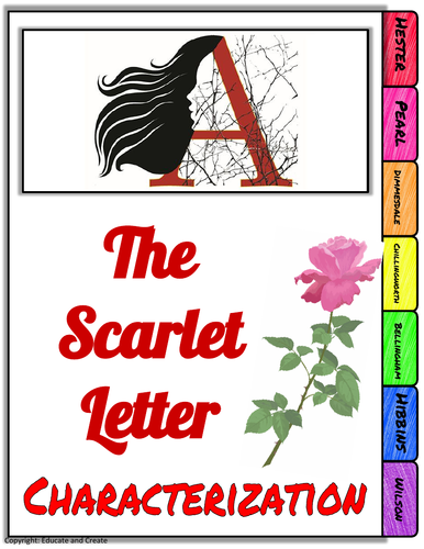 Scarlet Letter Interactive Characterization Book | Teaching Resources