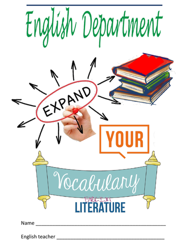 Literacy - improve your vocabulary homework booklet, literature key ...