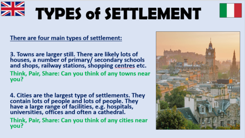 Comparing the UK and Italy - Settlements, Resources and Trade ...
