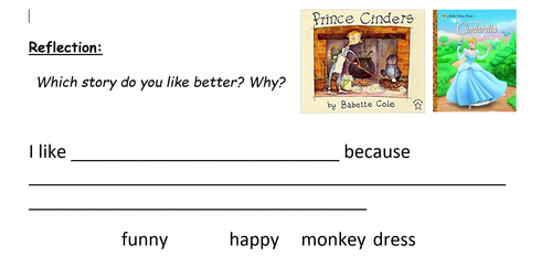 Traditional and alternative stories - 2 Week Unit - Cinderella & Prince ...