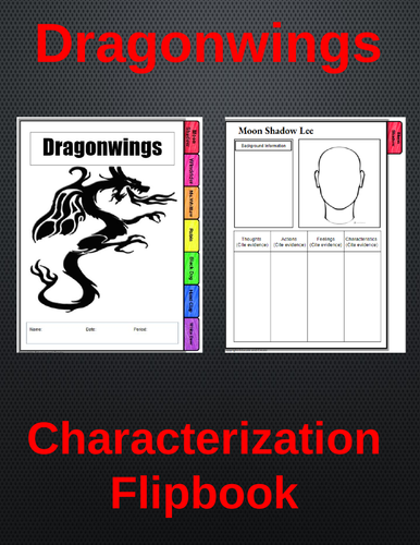 Dragonwings Characterization Flip book | Teaching Resources