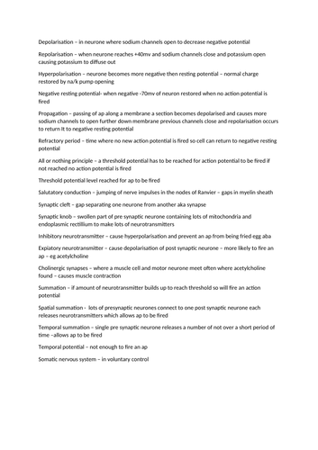 ocr alevel biology module 5 and 6 key terms with defentitions ...