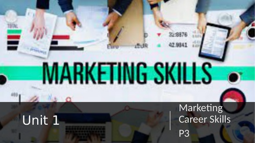 Unit 1 Careers in Marketing | Teaching Resources
