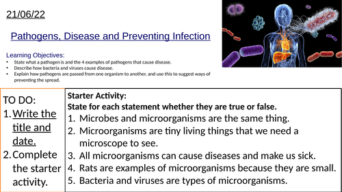 GCSE Biology Pathogens, Disease and Preventing Infection: Complete ...