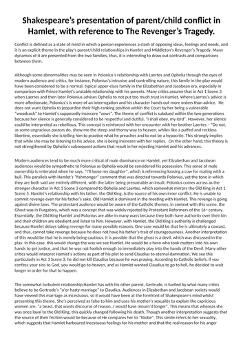 Hamlet OCR Literature part b essays | Teaching Resources