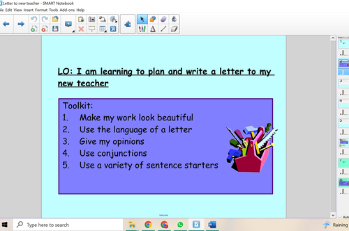 KS1 - Letter to new teacher Lesson | Teaching Resources