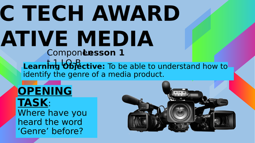 (New Spec Sept 2022) BTEC Creative Media Level 1/2 Tech Award ...