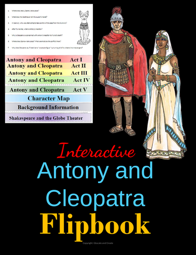 Antony and Cleopatra Flip book Study Guide | Teaching Resources