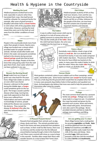 Medieval Health & Hygiene | Teaching Resources