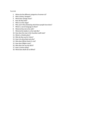 The Handmaid's Tale Bundle | Teaching Resources