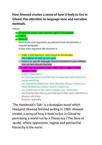 The Handmaid's Tale Bundle | Teaching Resources