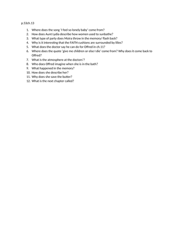 The Handmaid's Tale Bundle | Teaching Resources