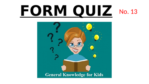 BUNDLE OF 20 FUN QUIZZES | Teaching Resources