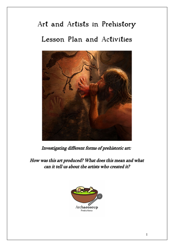 Stone Age Cave Art Lesson Plan, Activities and Video Link | Teaching ...