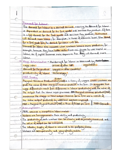 Edexcel A-level Economics A Revision Notes | Teaching Resources