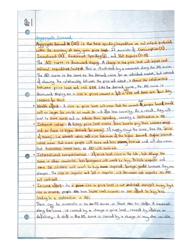 Edexcel A-level Economics A Revision Notes | Teaching Resources