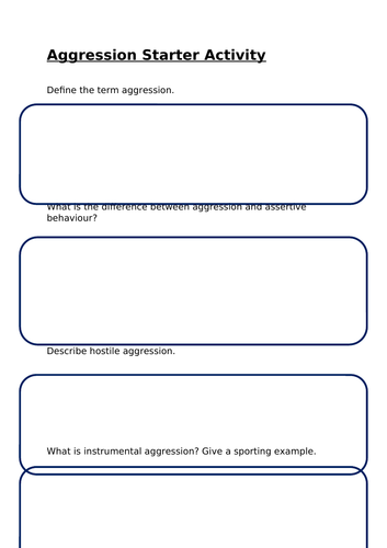 Unit 3: Applied Sport and Exercise Psychology- BTEC National Sport and ...