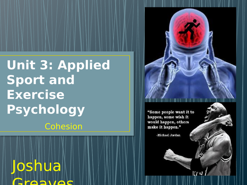 Unit 3: Applied Sport and Exercise Psychology- BTEC National Sport and ...