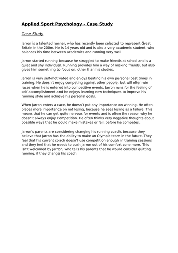 Unit 3: Applied Sport and Exercise Psychology- BTEC National Sport and ...