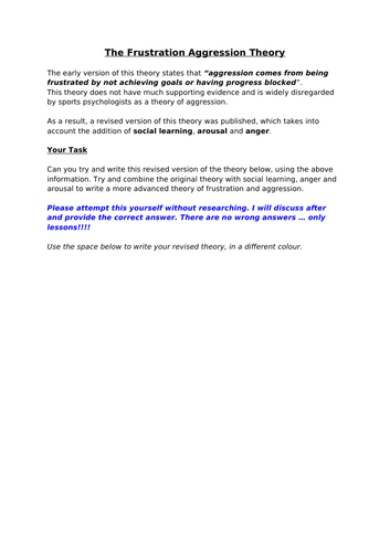 Unit 3: Applied Sport and Exercise Psychology- BTEC National Sport and ...