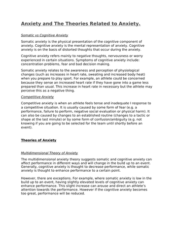 Unit 3: Applied Sport and Exercise Psychology- BTEC National Sport and ...