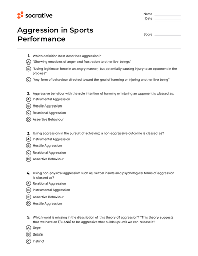 Unit 3: Applied Sport and Exercise Psychology- BTEC National Sport and ...