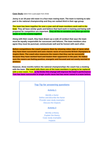 Unit 3: Applied Sport and Exercise Psychology- BTEC National Sport and ...