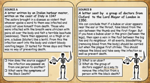 Black Death Source Investigation | Teaching Resources