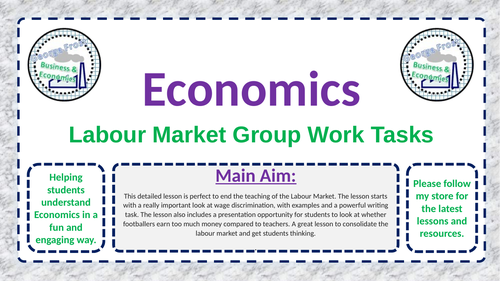 Labour Market Group Work Tasks | Teaching Resources