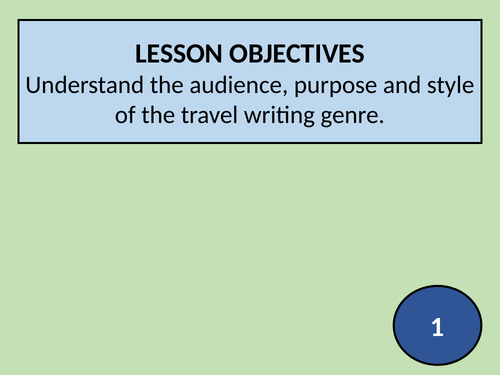 Y7 Travel Writing | Teaching Resources