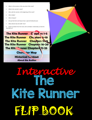 The Kite Runner Interactive Flip book | Teaching Resources