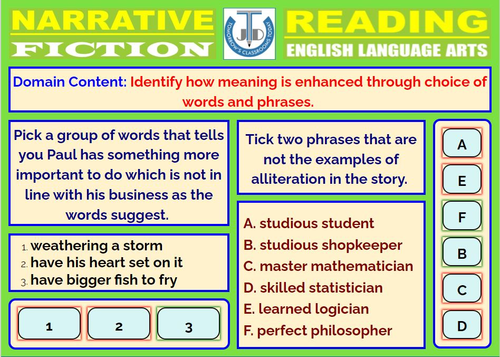 READING NARRATIVE FICTION - SHORT STORY - 87 BOOM CARDS | Teaching ...
