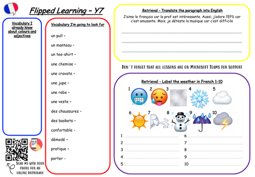 Year 7 French - Le Collège - Module 2 - Dynamo 1 | Teaching Resources