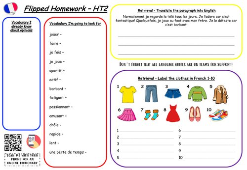 Year 7 French - Le Collège - Module 2 - Dynamo 1 | Teaching Resources