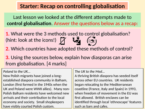Edexcel A-Level Geography Topic 3 Globalisation Full Unit | Teaching ...
