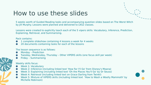 LKS2 5 Week EDITABLE Whole Class Guided Reading Unit Planning and ...