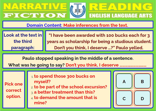 READING NARRATIVE FICTION - SHORT STORY - WORKSHEETS | Teaching Resources