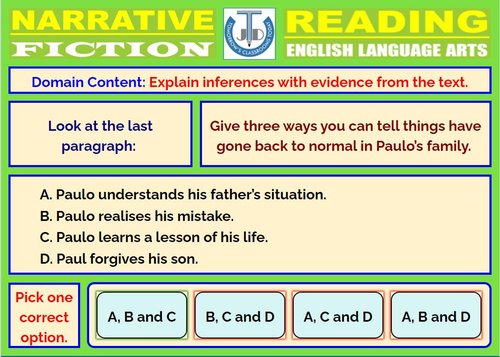 READING NARRATIVE FICTION - SHORT STORY - WORKSHEETS | Teaching Resources