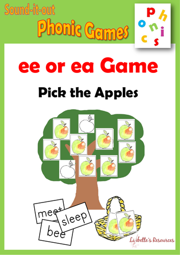 ee or ea Alternative Spelling Phonic Game | Teaching Resources
