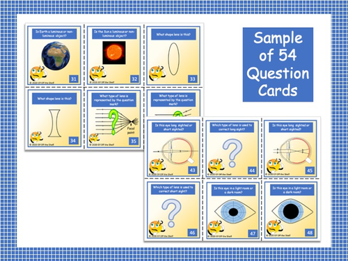 Light - Reflection, Refraction and Lenses - Board Game KS3 | Teaching ...