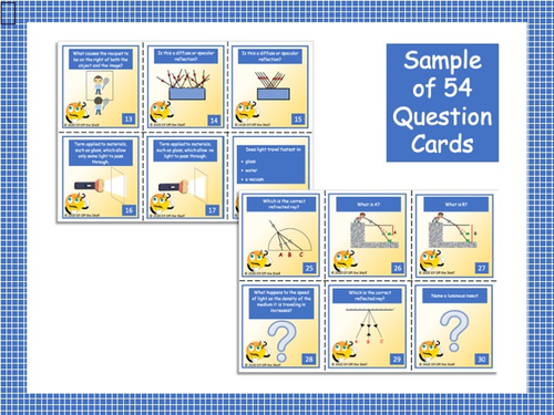 Light - Reflection, Refraction and Lenses - Board Game KS3 | Teaching ...