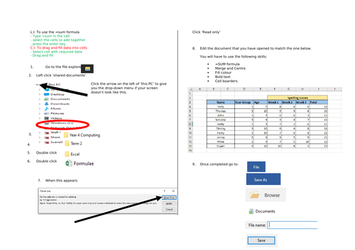 KS2 Excel and Spreadsheet Planning and SOW | Teaching Resources