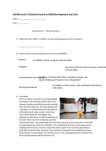 Content Area 1 - Child Development | Teaching Resources