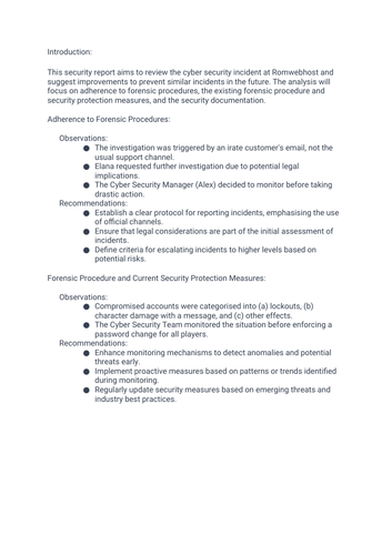 BTEC IT LEVEL 3- Unit 11 - Cyber Security and Incident Management Exam ...