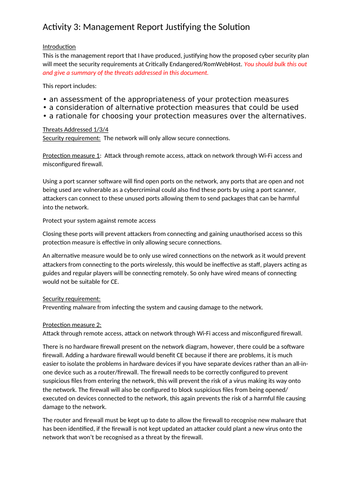 BTEC IT LEVEL 3- Unit 11 - Cyber Security and Incident Management Exam ...