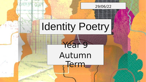 Poetry Identity Introduction | Teaching Resources