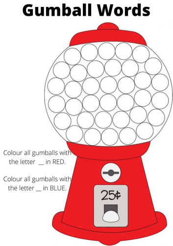 Gumball Words | Teaching Resources