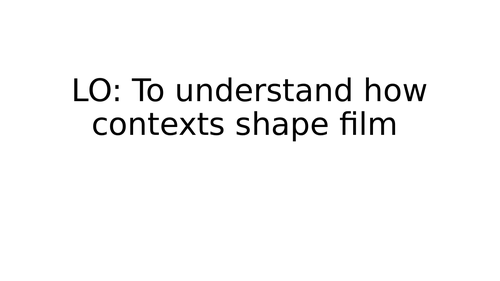 Introduction to Film Studies 9 lesson bundle AS/A2 Eduqas WJEC ...
