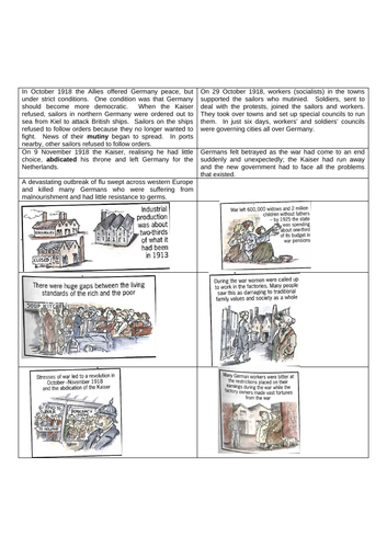 Unit 1: AQA GCSE Democracy and dictatorships Germany (Weimar ...