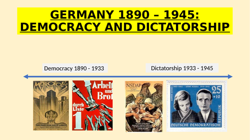Unit 1: AQA GCSE Democracy and dictatorships Germany (Weimar ...